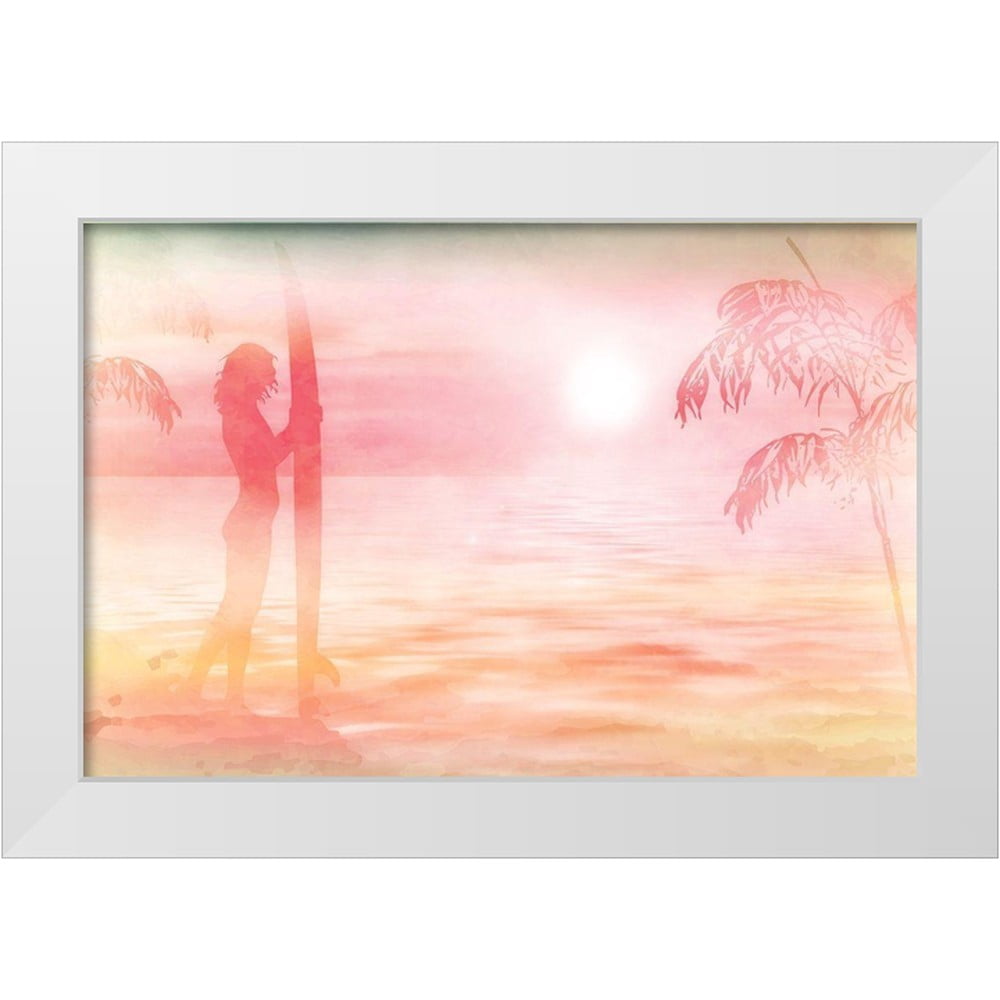 Kimberly, Allen 18x13 White Modern Wood Framed Museum Art Print Titled ...