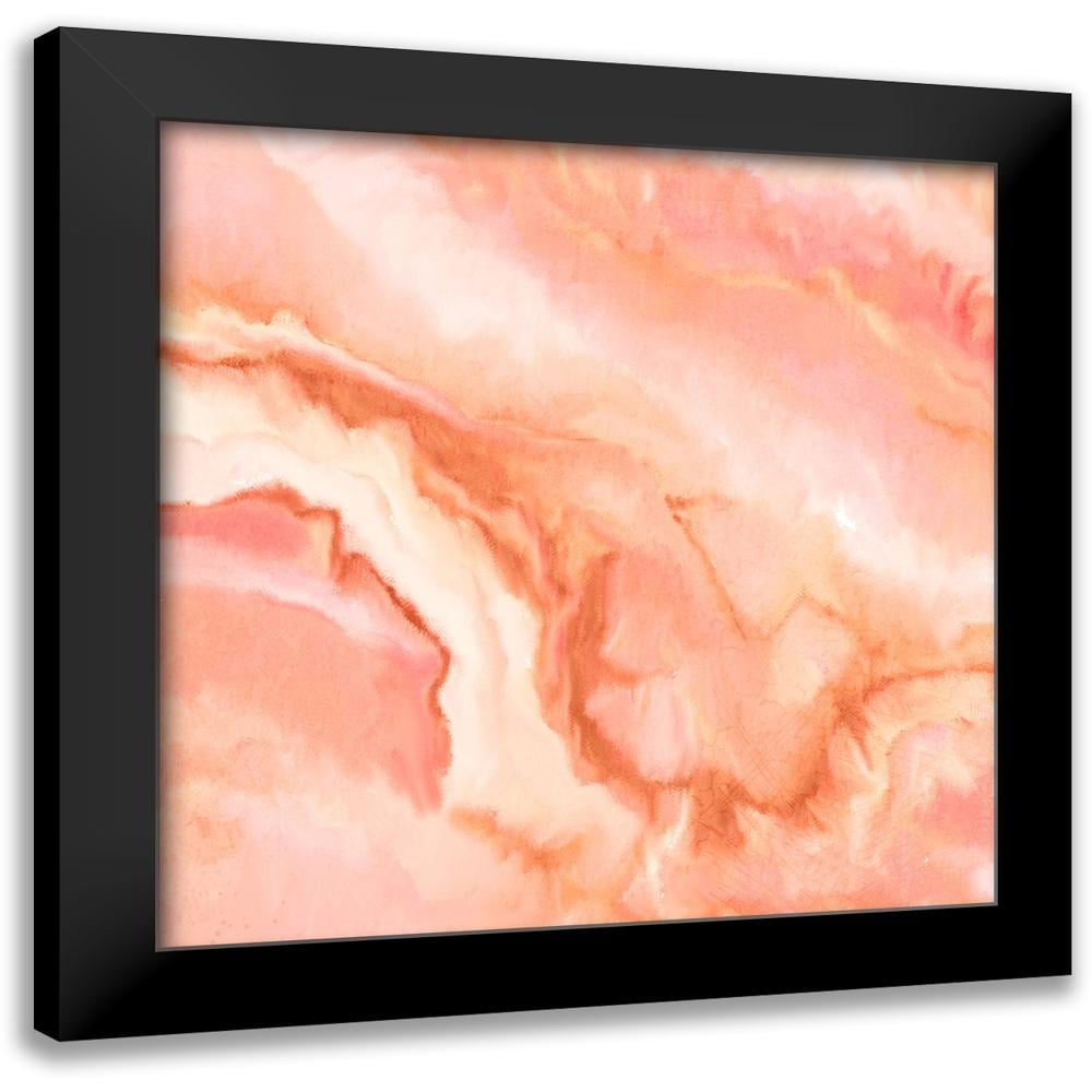 Kimberly, Allen 20x20 Black Modern Framed Museum Art Print Titled - Blushing Coral - Walmart.com