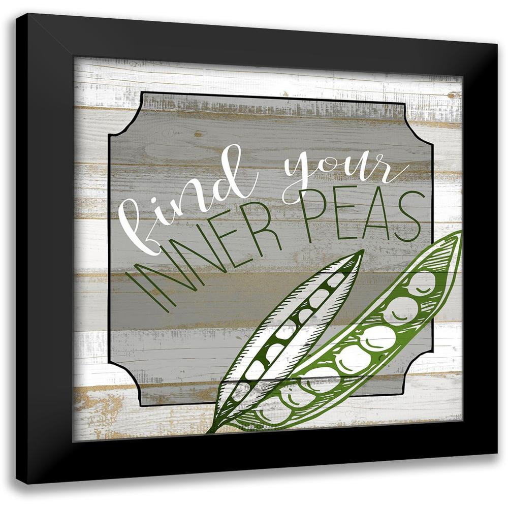 Kimberly, Allen 20x20 Black Modern Framed Museum Art Print Titled - Inner Peas - Walmart.com