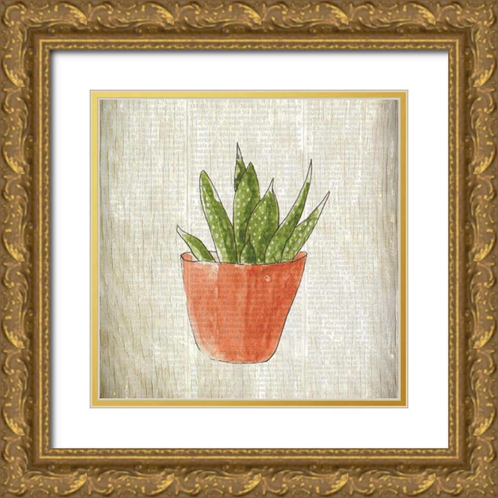 Kimberly, Allen 20x20 Gold Ornate Wood Framed with Double Matting ...
