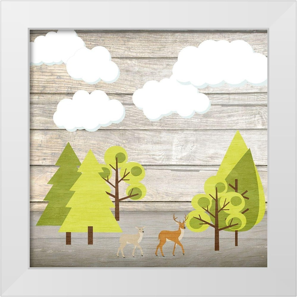 Kimberly, Allen 20x20 White Modern Wood Framed Museum Art Print Titled - AInto the Woods ...