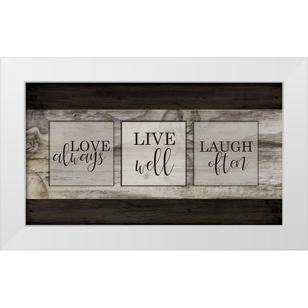 Kimberly, Allen 24x15 White Modern Wood Framed Museum Art Print Titled ...