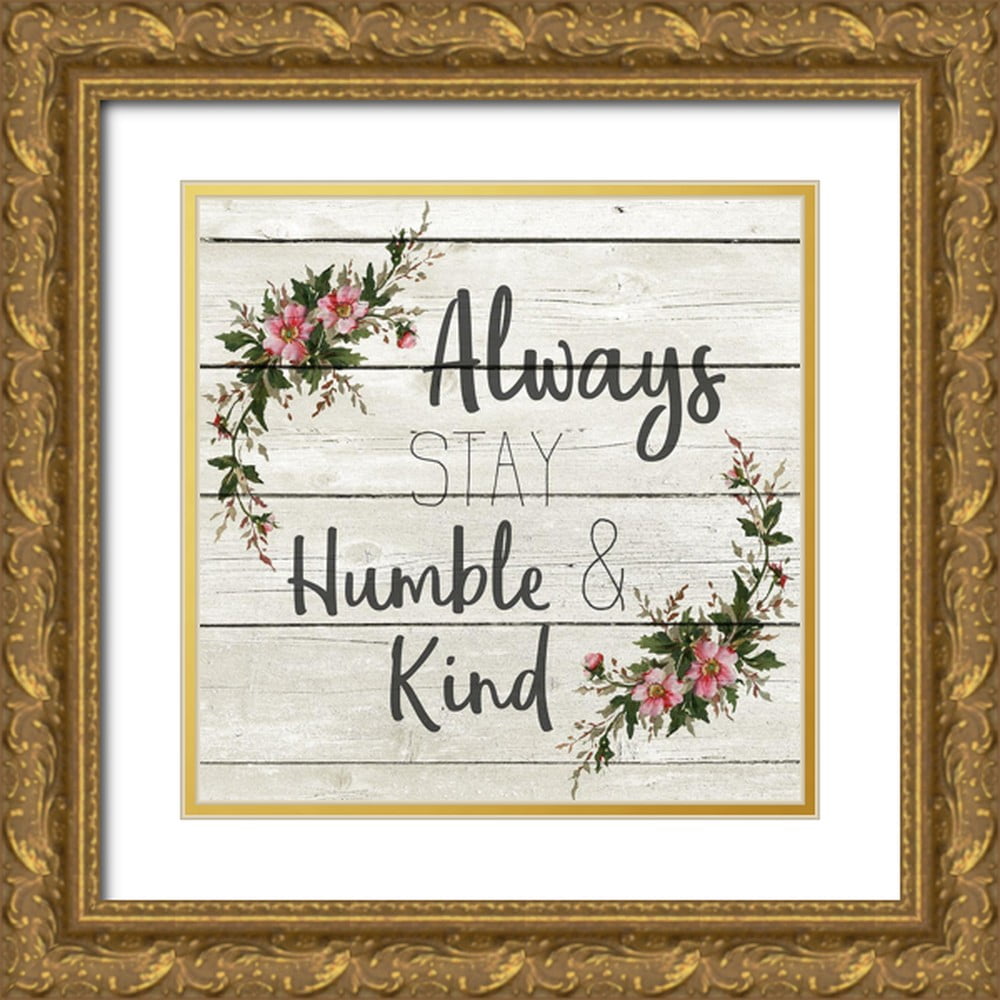 Kimberly, Allen 26x26 Gold Ornate Wood Framed with Double Matting ...