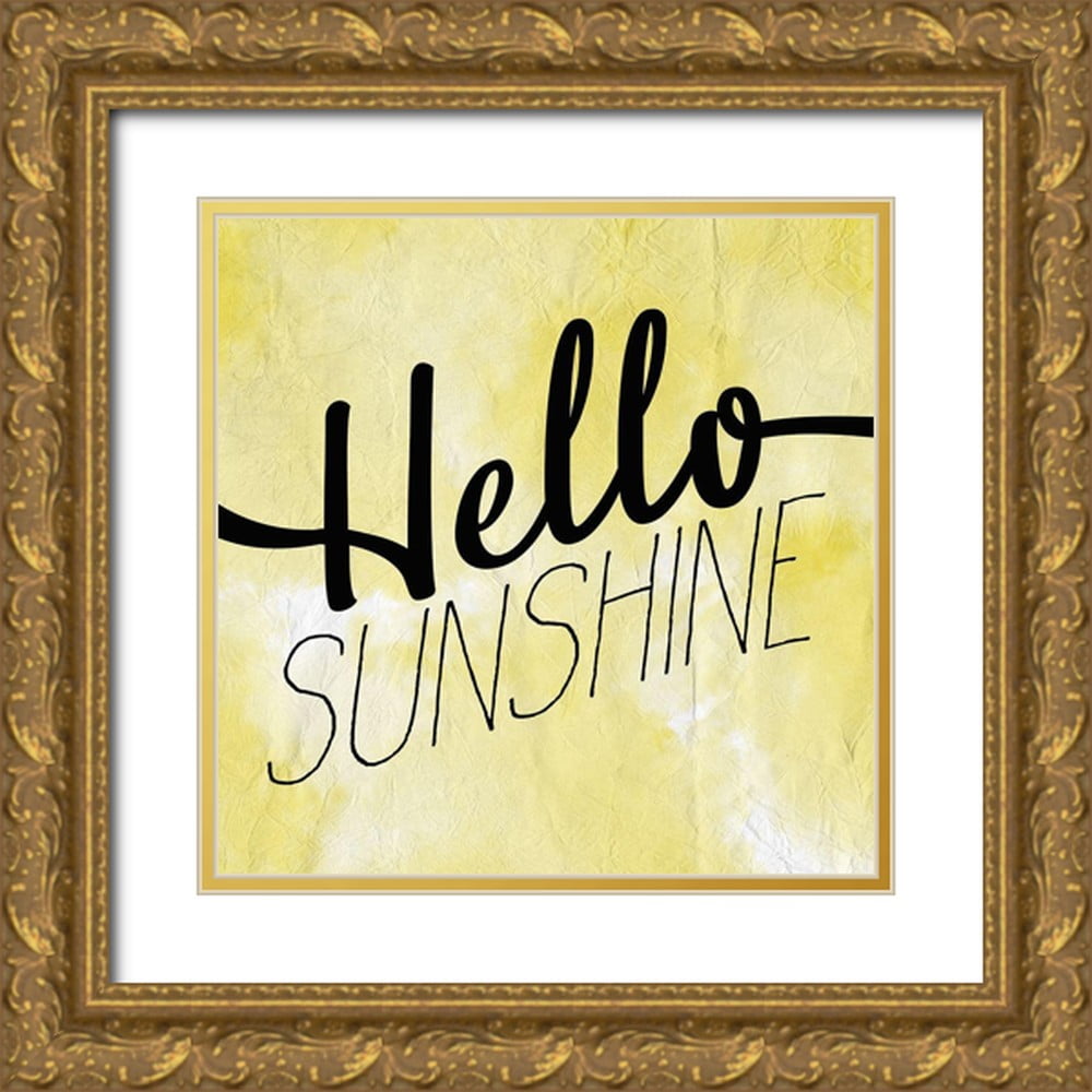 Kimberly, Allen 26x26 Gold Ornate Wood Framed with Double Matting ...