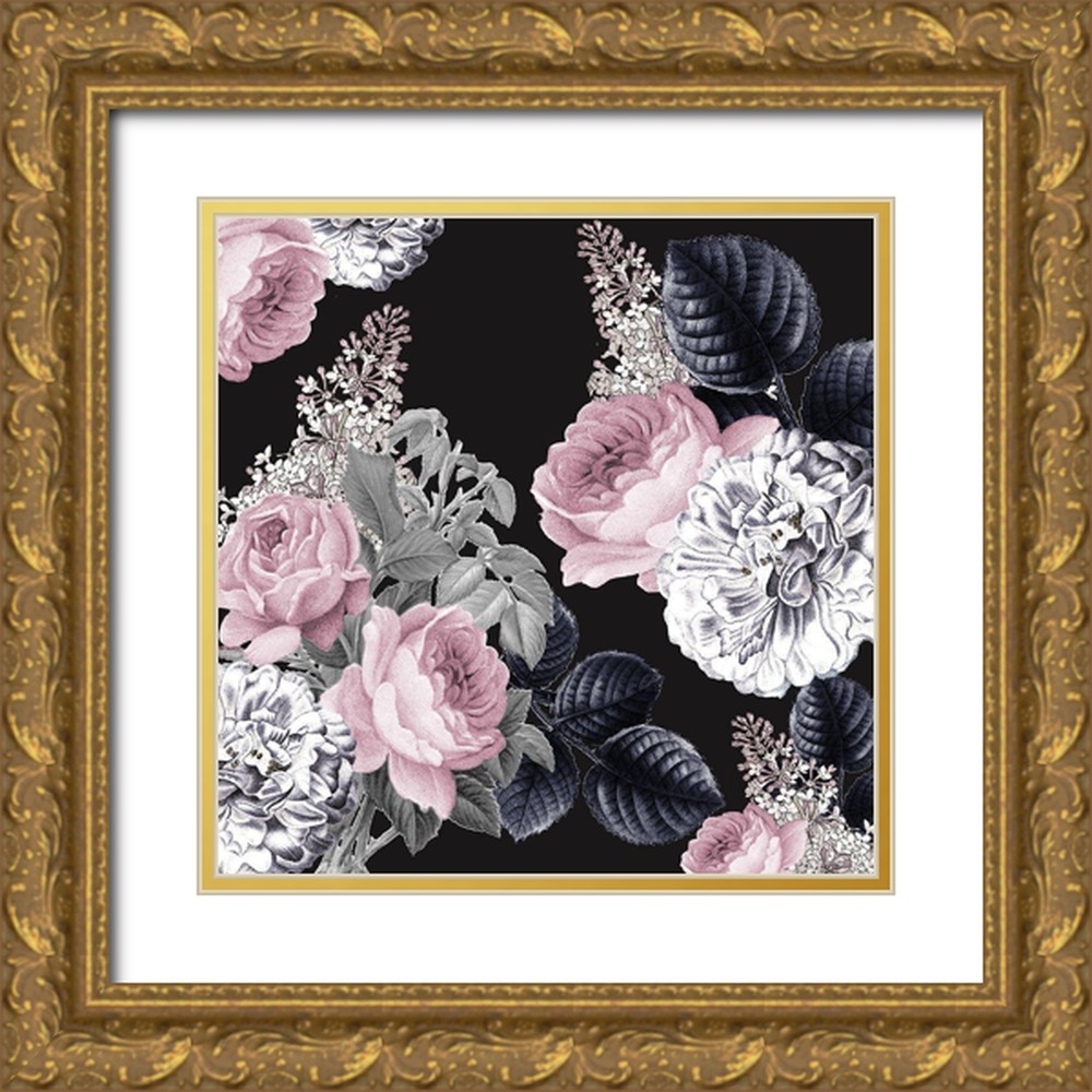 Kimberly, Allen 26x26 Gold Ornate Wood Framed with Double Matting ...