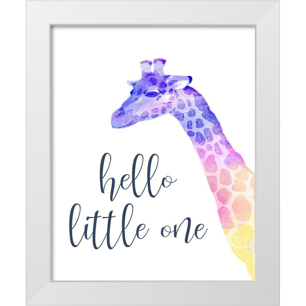 Kimberly, Allen 26x32 White Modern Wood Framed Museum Art Print Titled - Hello Little One ...