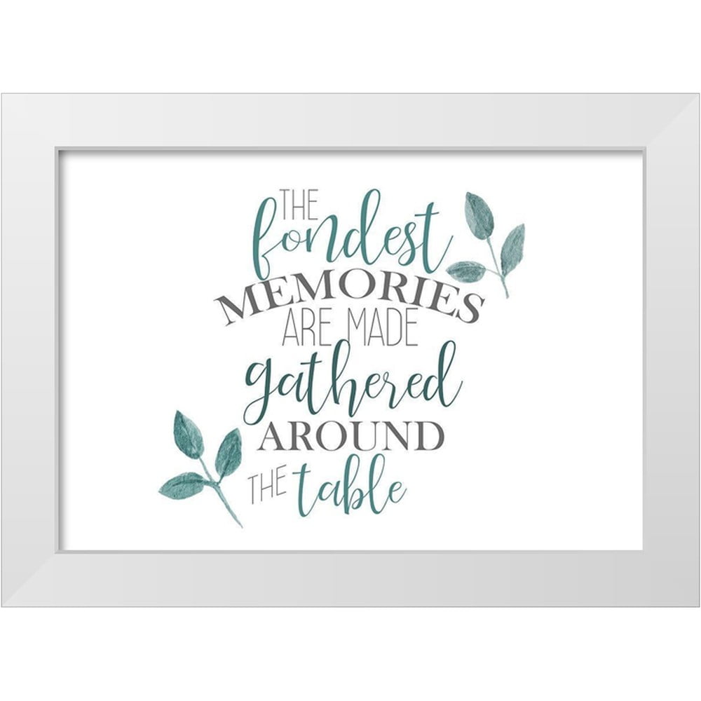 Kimberly, Allen 32x23 White Modern Wood Framed Museum Art Print Titled - The Fondest Memories ...