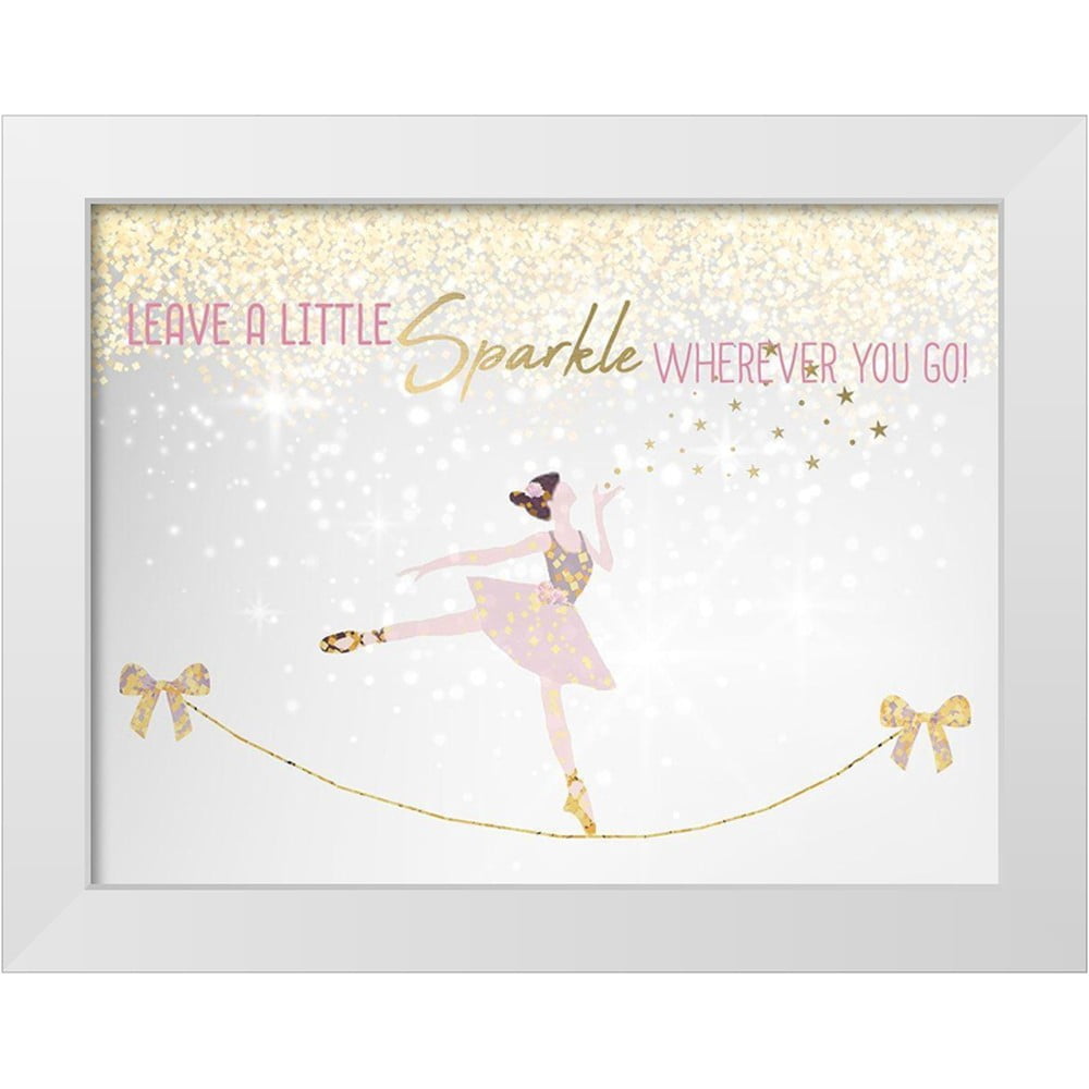 Kimberly, Allen 32x25 White Modern Wood Framed Museum Art Print Titled - Leave a LIttle Sparkle ...
