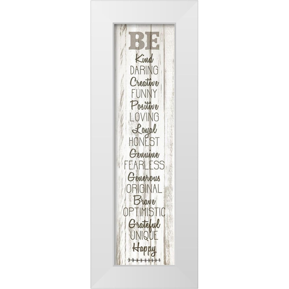 Kimberly, Allen 7x14 White Modern Wood Framed Museum Art Print Titled ...