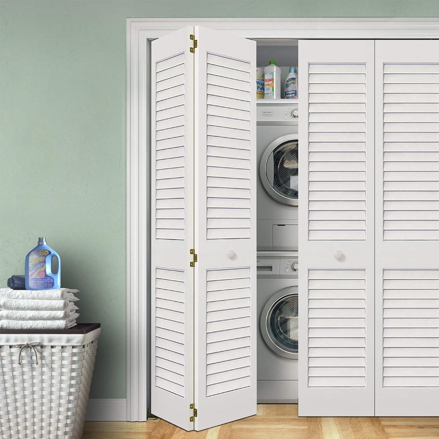Kimberly Bay ¬Æ Plantation Full Louver Bi-fold Door - Walmart.com