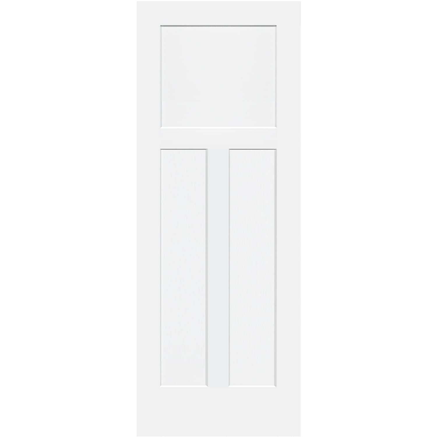Kimberly Bay Shaker 1+2 Panel Solid Core Primed White Interior Door ...