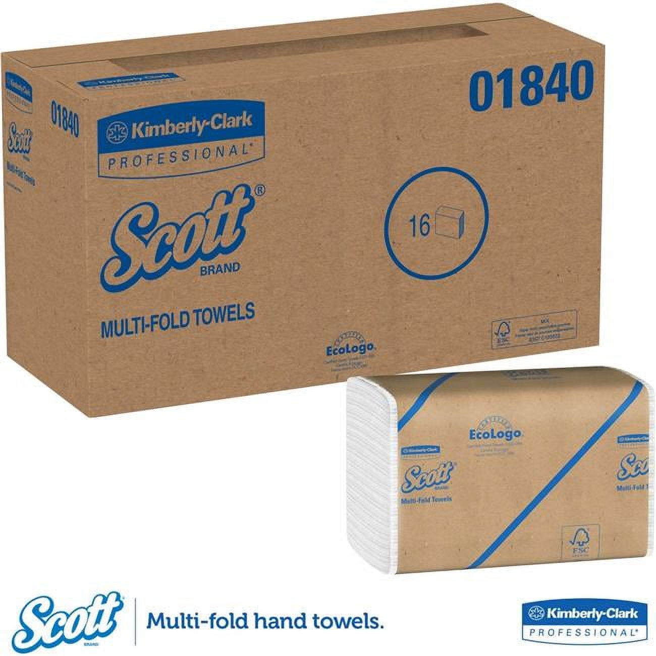 Kimberly-Clark 9.5 x 9.4 in. Scott MultiFold Paper Towels - Walmart.com