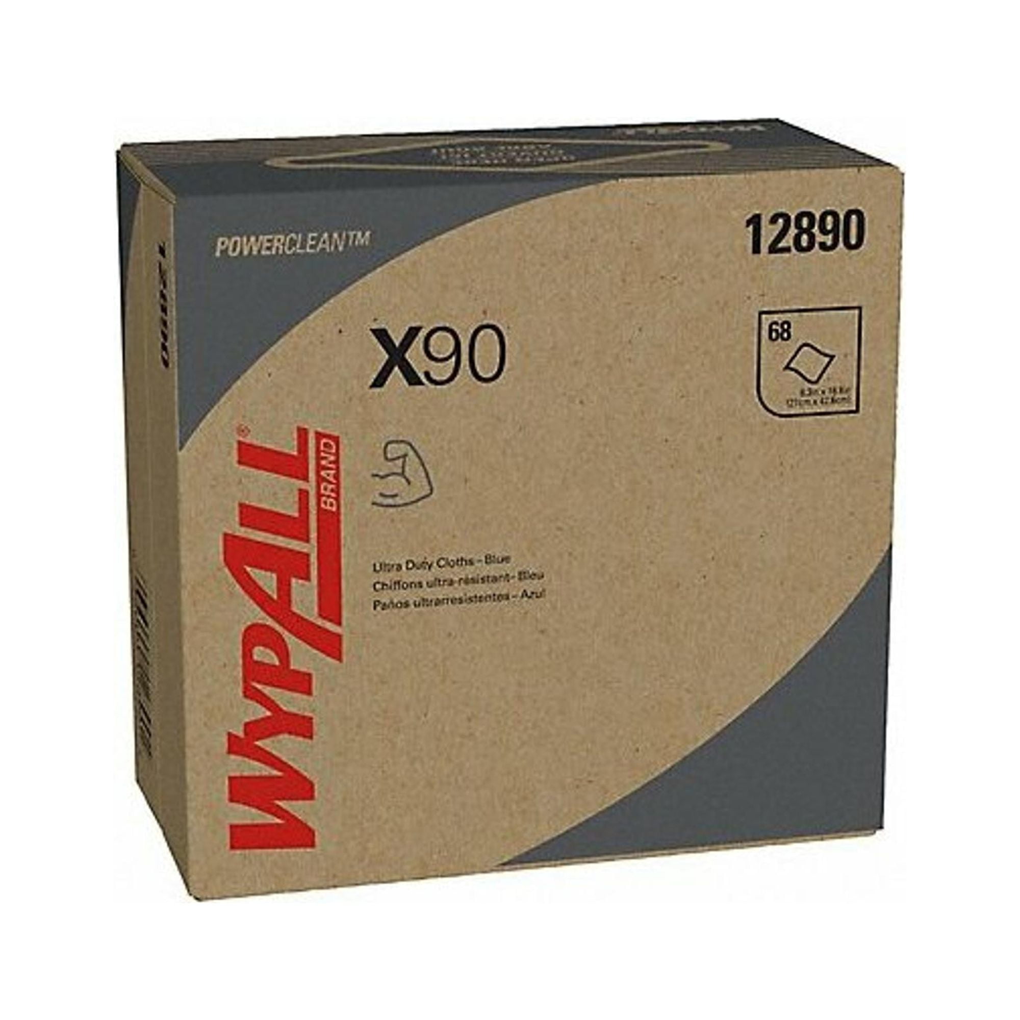 Kimberly-Clark Professional Dry Wipe,8-1/4" x 16-3/4",Blue,PK5 12890 ...