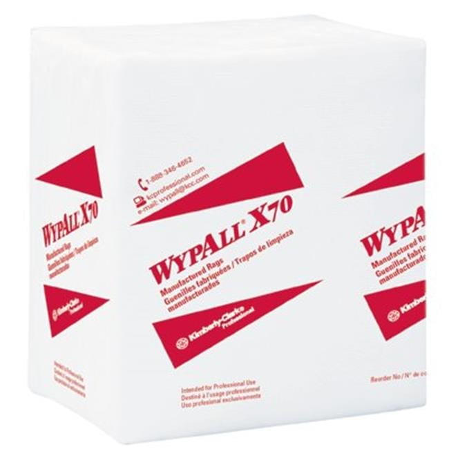 Kimberly-Clark Professional Wypall X70 Workhorse Rags 1-4 Fold White ...