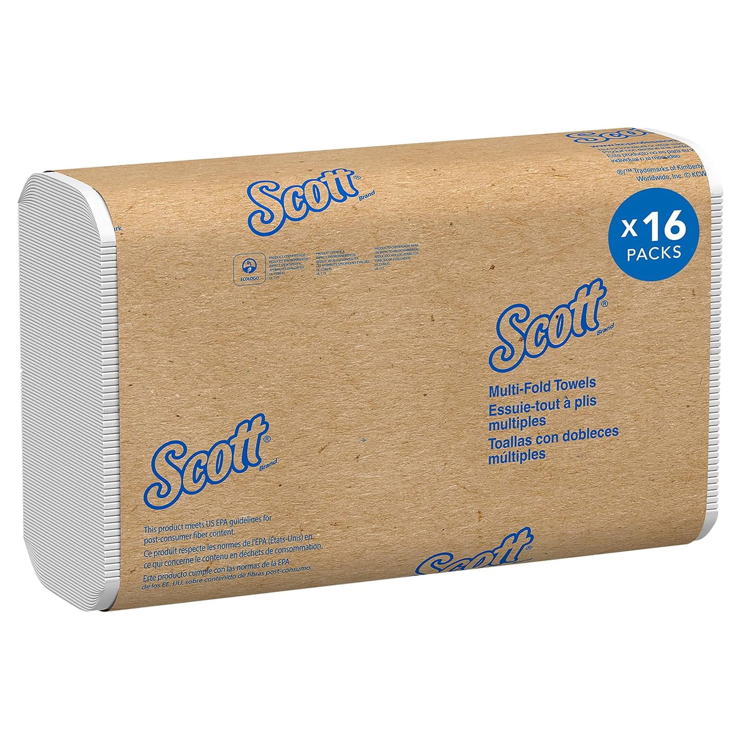 Kimberly-Clark Scott Multifold Paper Towels, Bulk, 9.2" x 9.4" sheets ...