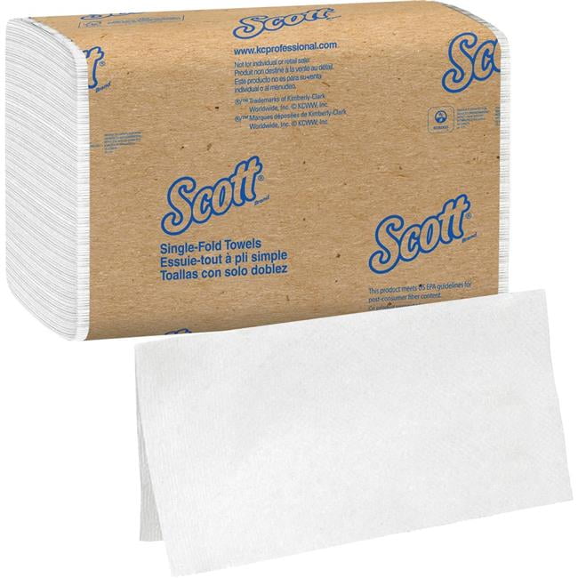 Kimberly-Clark KCC01700 Scott Single-fold Towels - Walmart.com