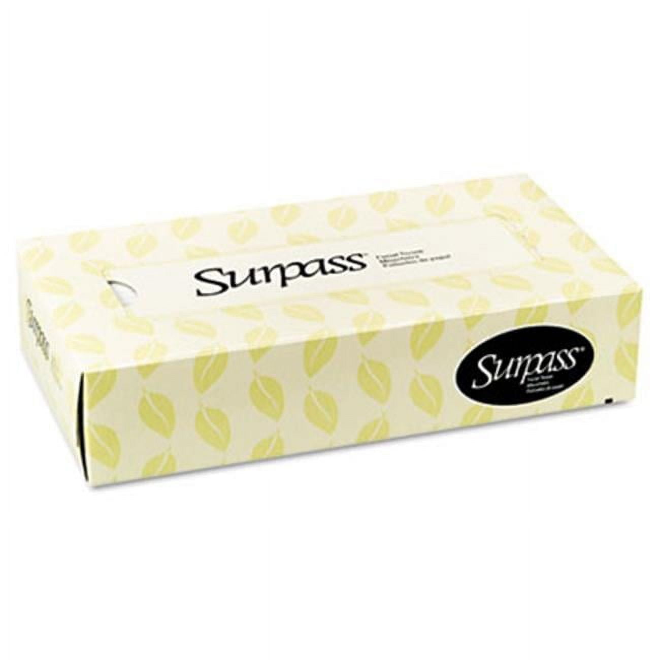 Kimberly-Clark Surpass Facial Tissue Flat Box 100/box 30 boxes/case ...