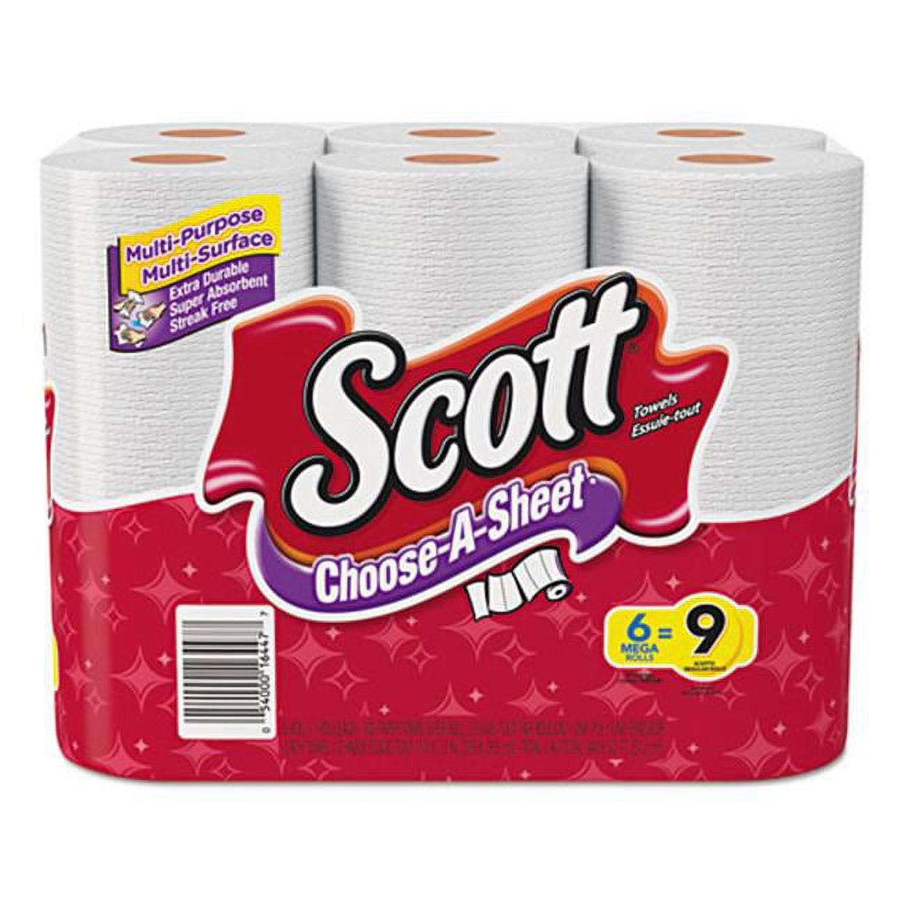 Kimberly Clark Towel-Scott-Megarl-6Pk-Wh - White - Walmart.com