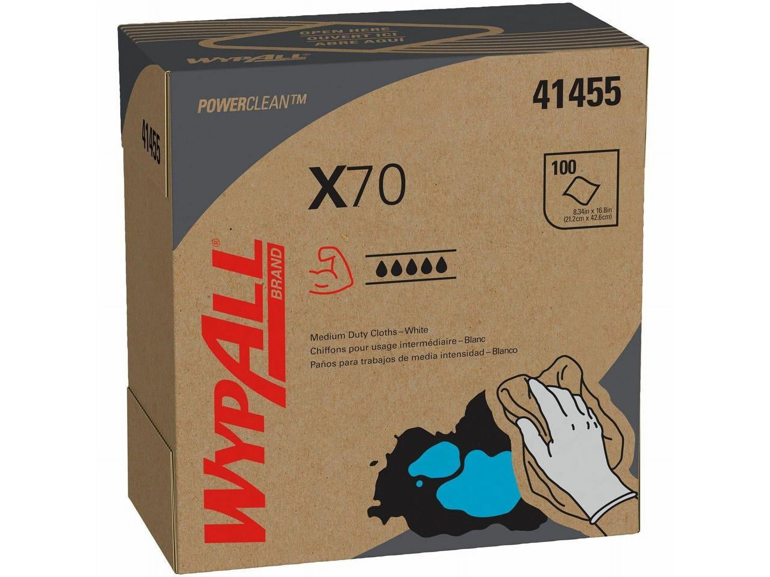 Kimberly-Clark Wypall PowerClean X70 Medium Duty Cloths - Pop-Up Box ...