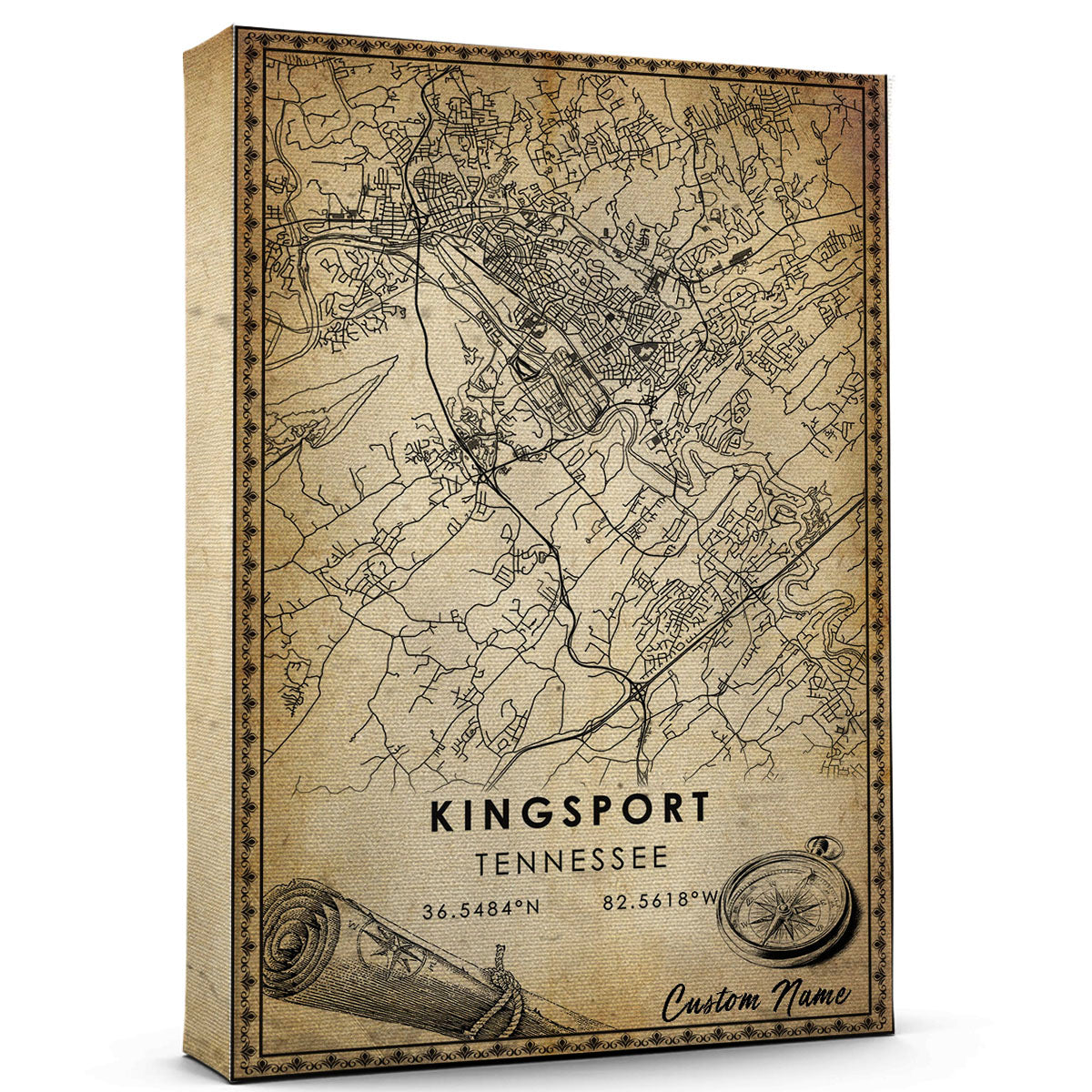 Kimberly Map Poster, British Columbia Map Art Poster, Canvas, Kimberly ...
