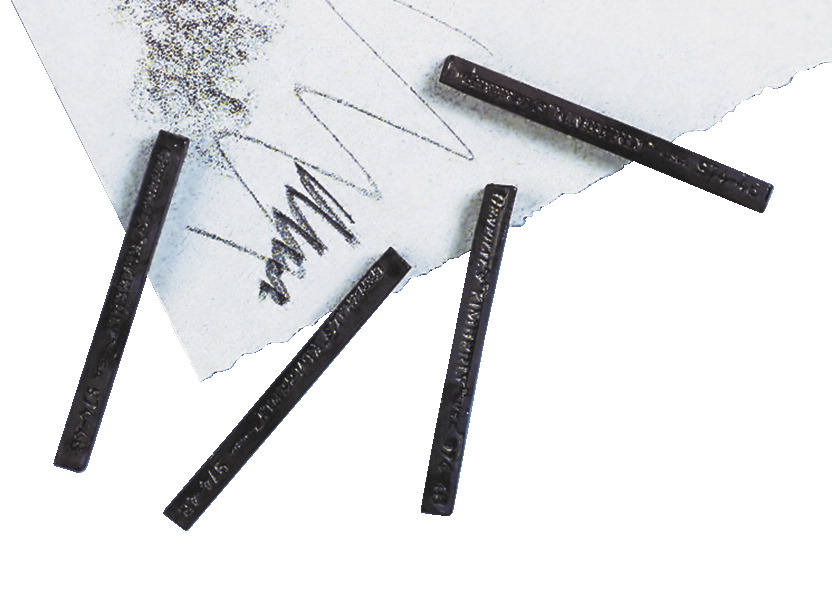 Kimberly Non-Toxic Very Soft Graphite Stick, 6B Tip, 3 in, Black, Pack ...