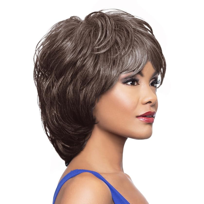 Kimberly Wig Color 4 - Foxy Silver Wigs Shoulder Length Full Volume ...