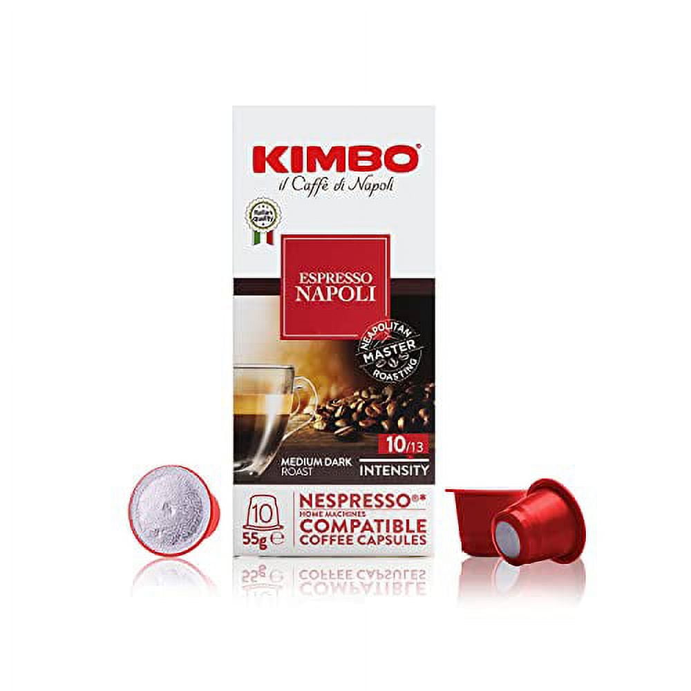 Kimbo Espresso Napoli Single Serve Compatible Coffee Capsules - Blended ...