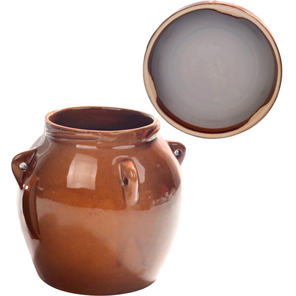 HOMEMAXS 1Set Traditional Chinese Pickle Jar Ceramic Fermentation ...