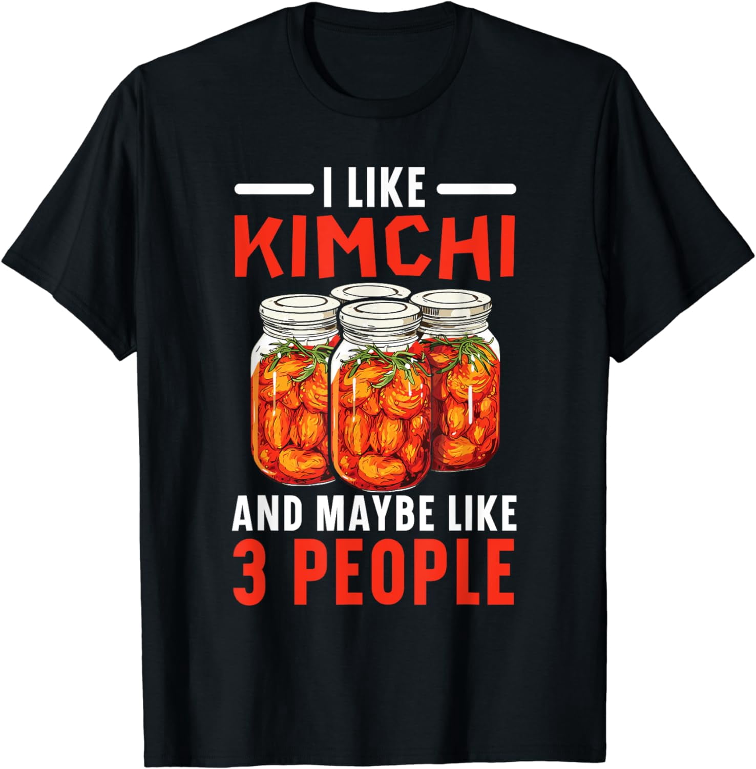 Kimchi Lover Korean Cuisine Spicy Food Cabbage South Korea T-Shirt ...