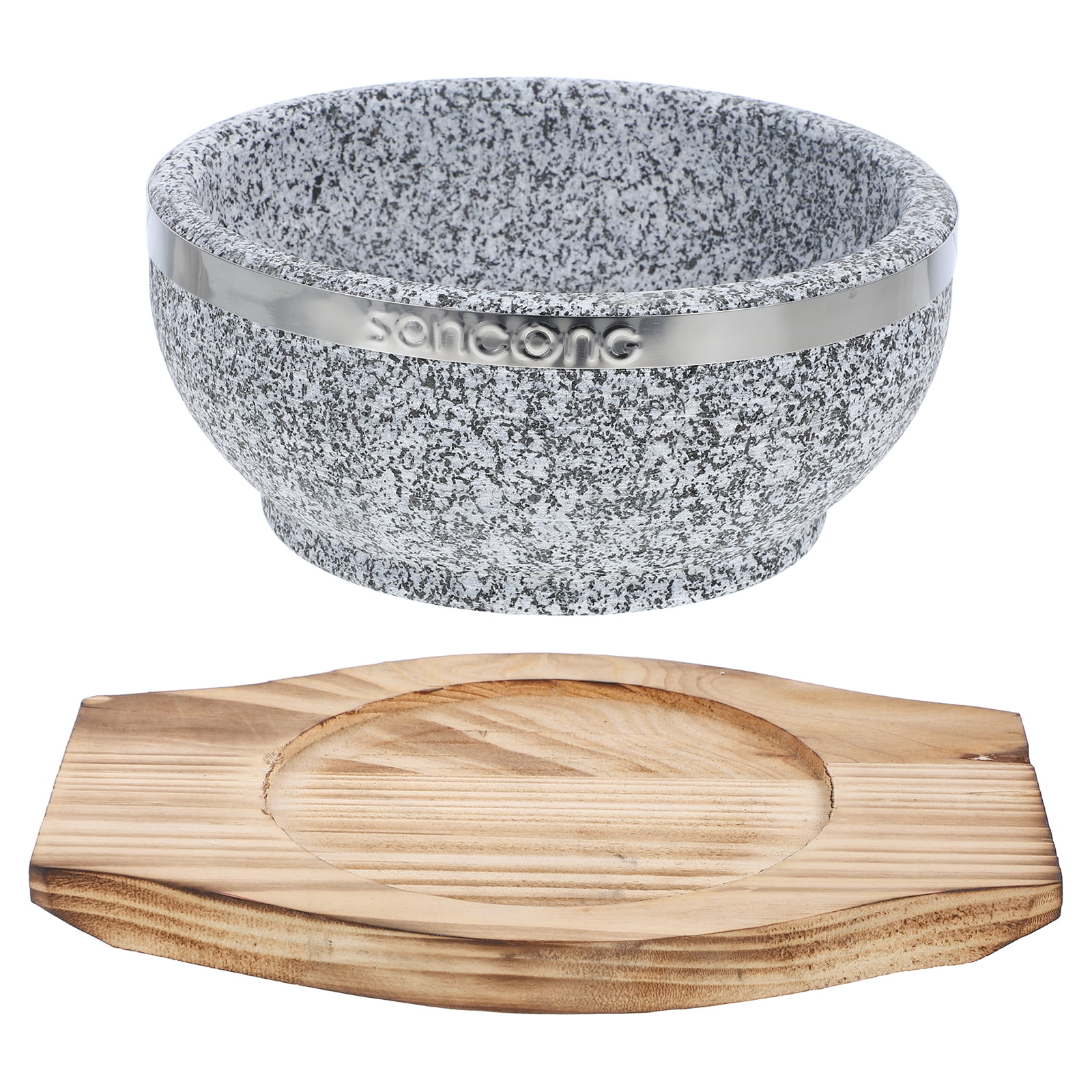 Kimchi Pots Korean Stone Pot Cookware with Tray Stone Pot with Tray ...