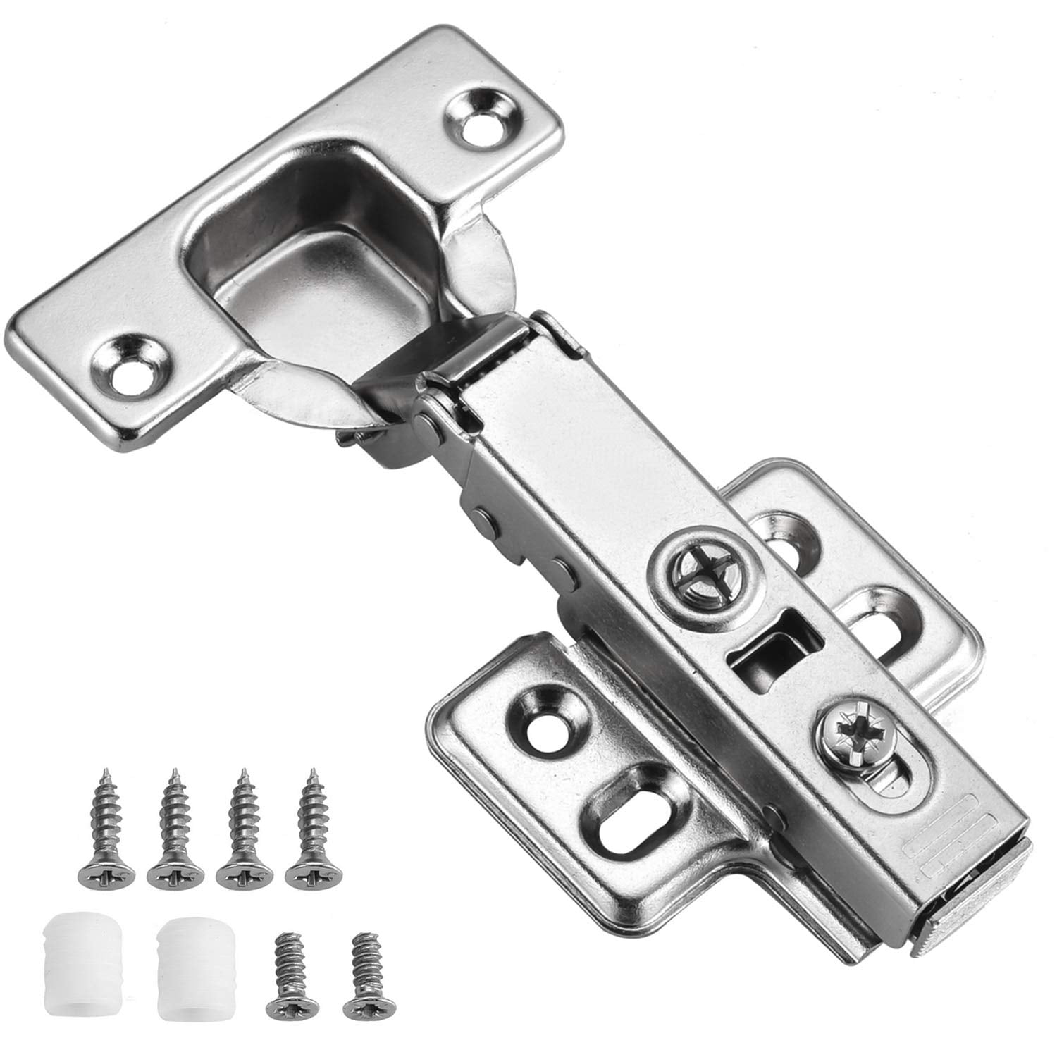 Kimdot Full Overlay 35mm Cup European Hidden Hinge Clip-on Plate for ...