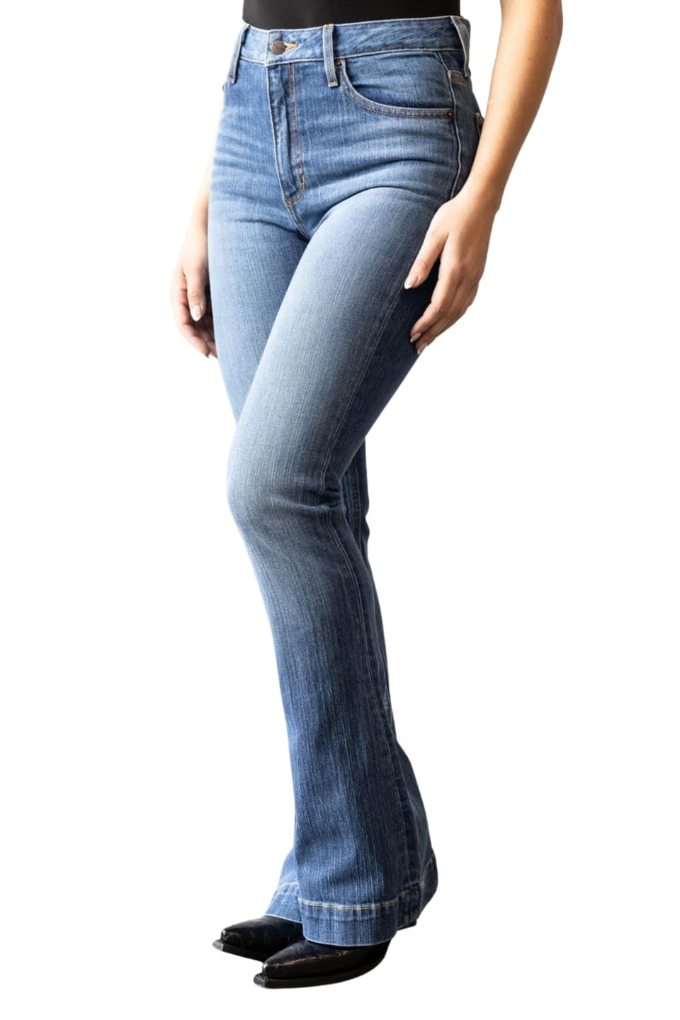 Kimes Ranch Women's Dark Wash Jennifer High Rise Wide Flare Jeans (4W ... Kimes Ranch Women's Dark Wash Jennifer High Rise Wide Flare Jeans (4W ...