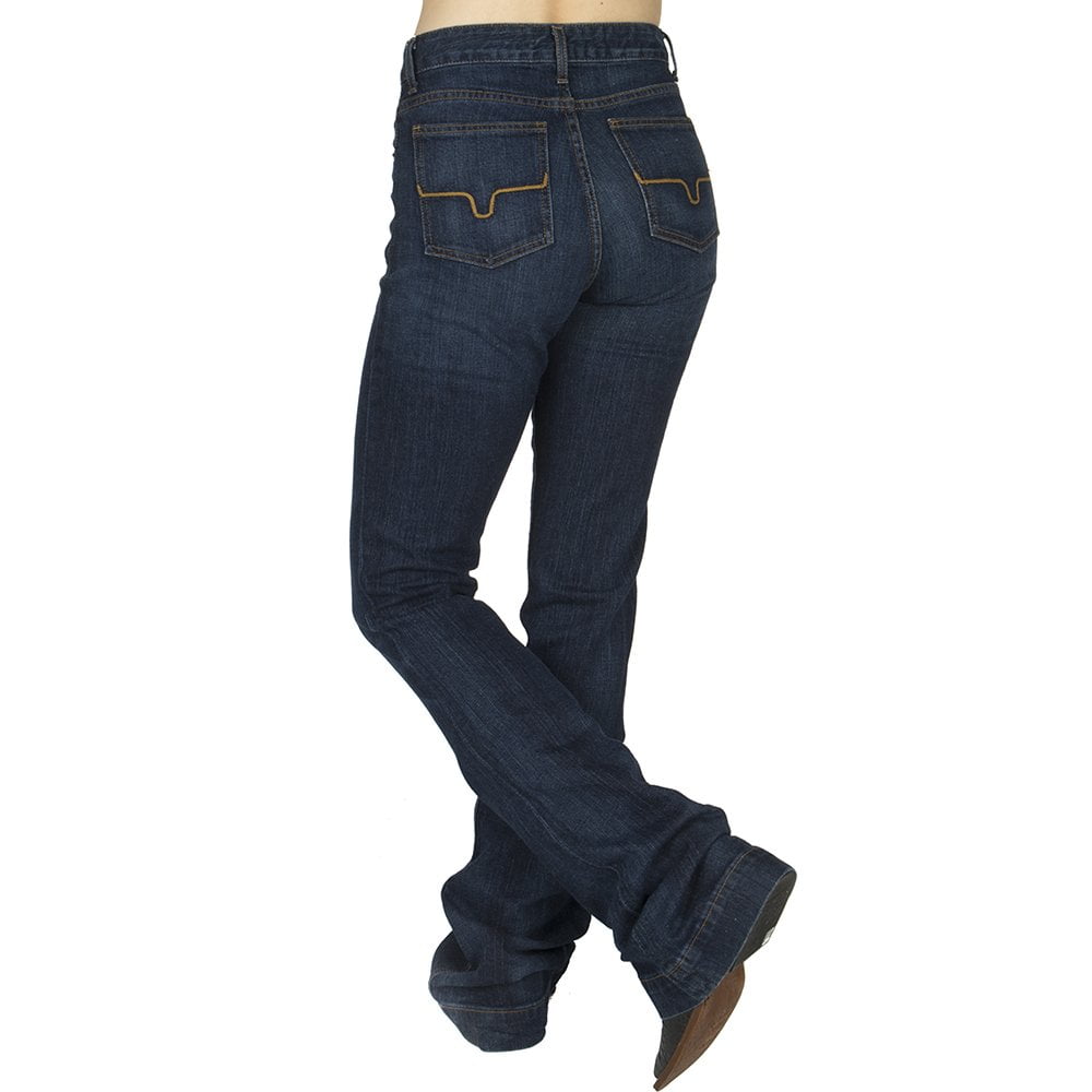 Kimes Ranch Women's Dark Wash Jennifer High Rise Wide Flare Jeans - WJ ...