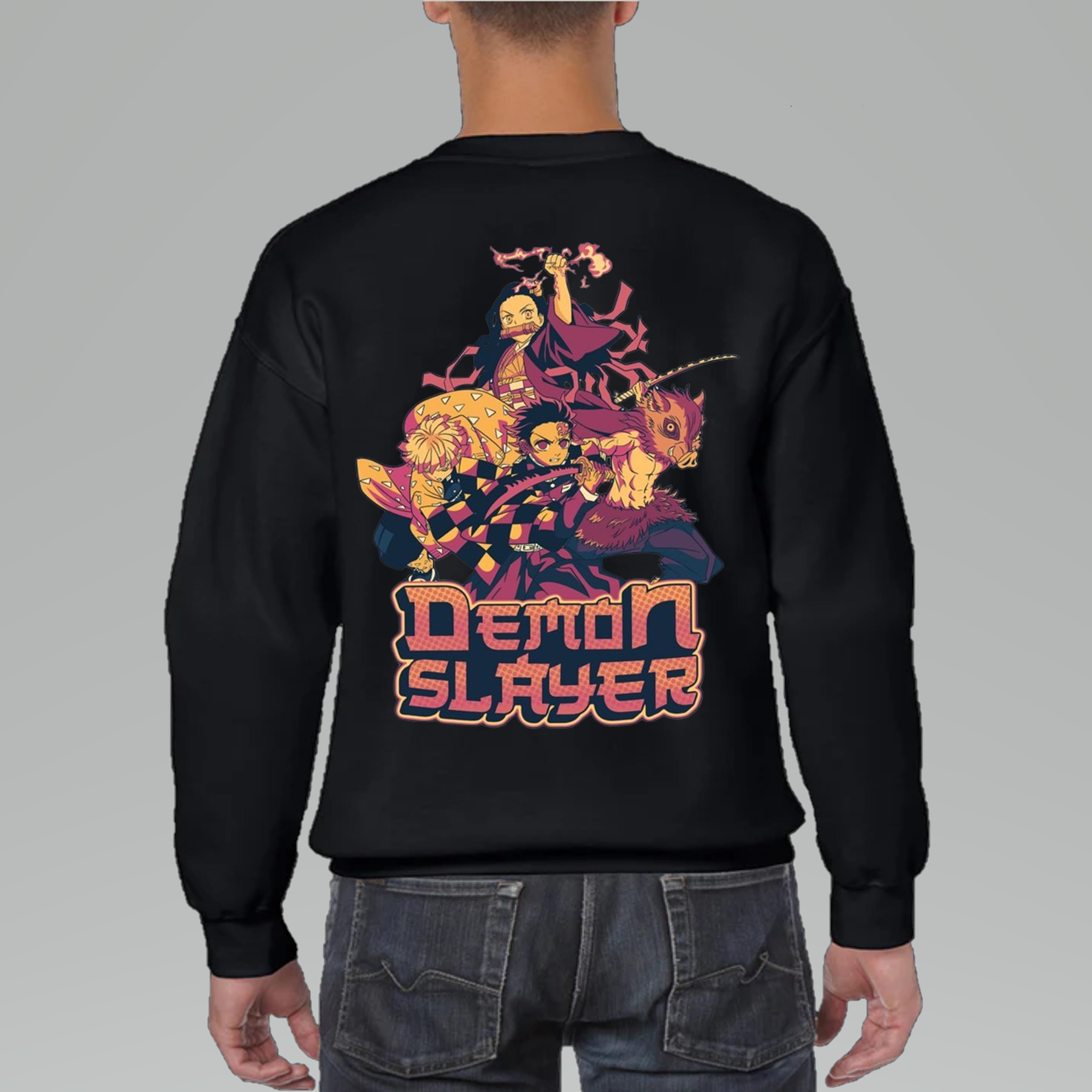 Kimetsu No Yaiba Anime Shirt Demon Slayer Sweatshirt - Walmart.com