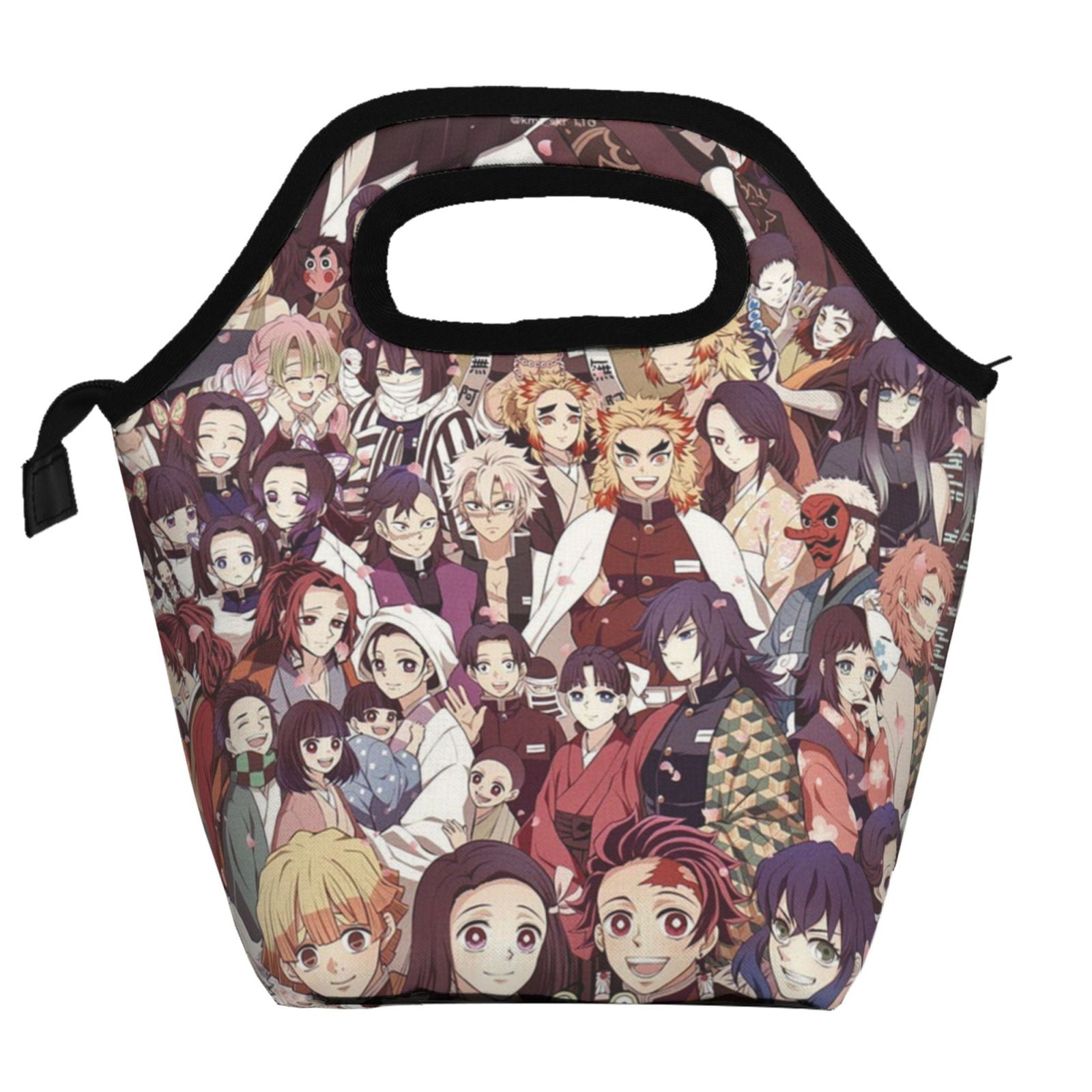 Kimetsu No Yaiba Demon Slayer Insulated Lunch Bag Reusable Portable ...