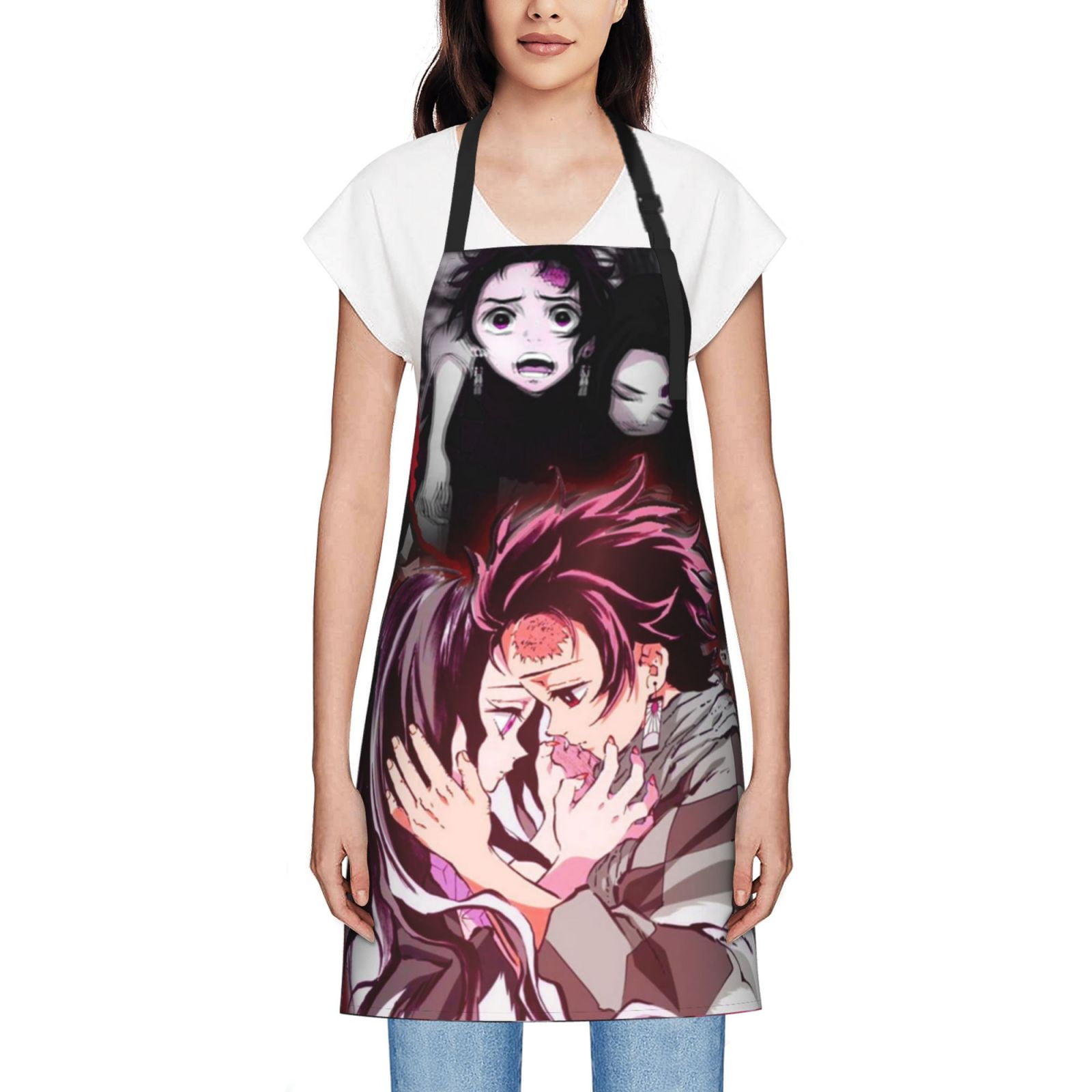 Kimetsu No Yaiba Demon Slayer Waterproof Apron Home Decor For Kitchen ...