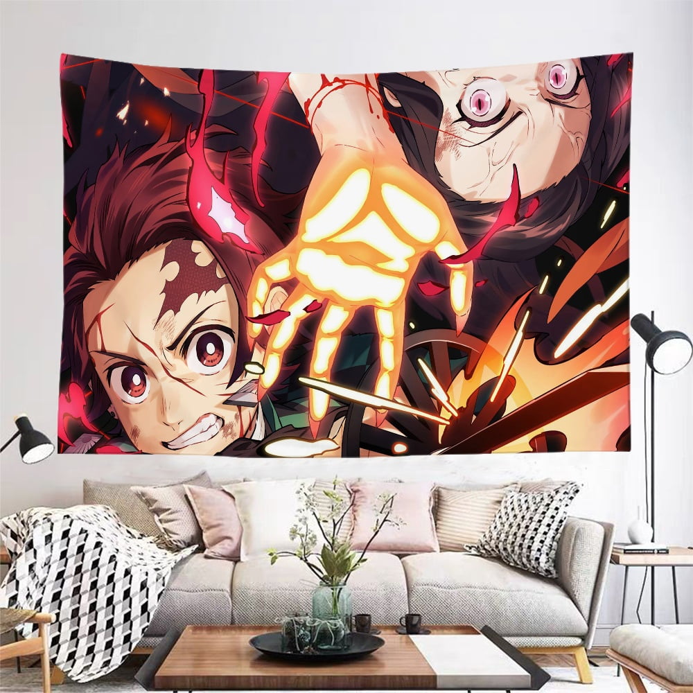 Kimetsu no Yaiba Tapestry,Popular Banner for Kids Girls Boys (78.74x59 ...