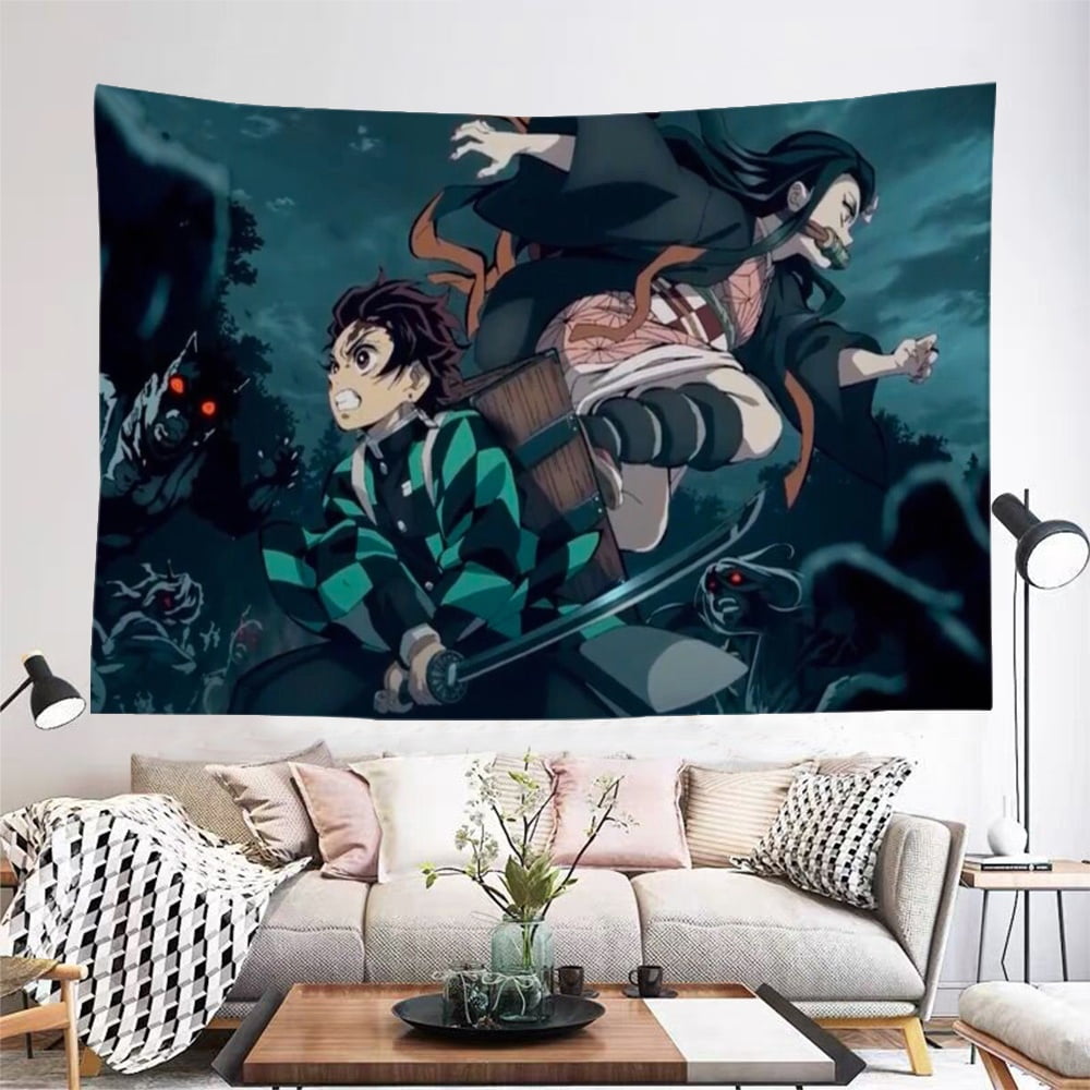 Kimetsu no Yaiba Tapestry Up-To-Date Party Banner for Party Home ...