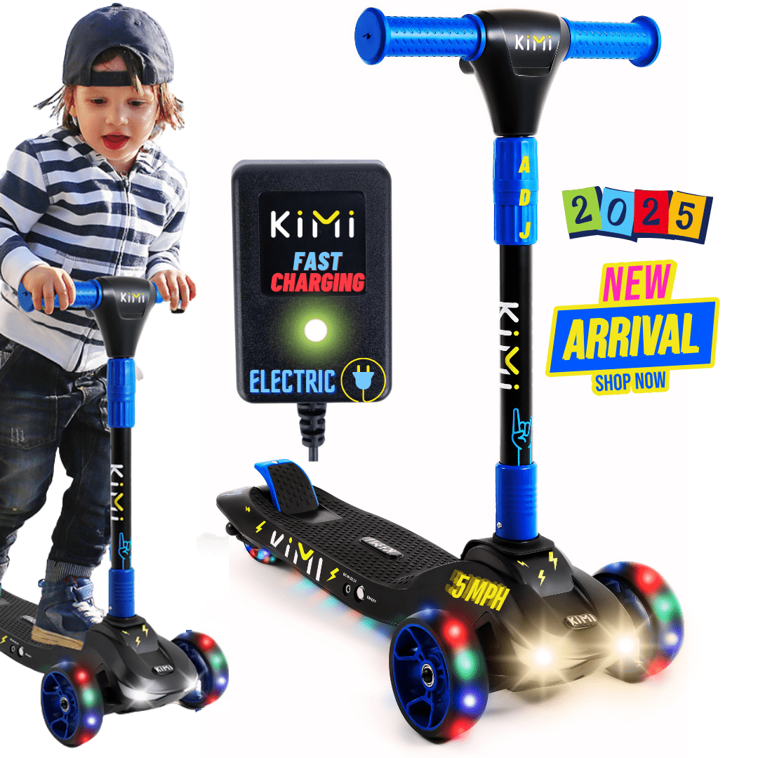 KIMI Kids Electric Scooter, Motorized Battery Operated, Ages 2-9, 5MPH ...