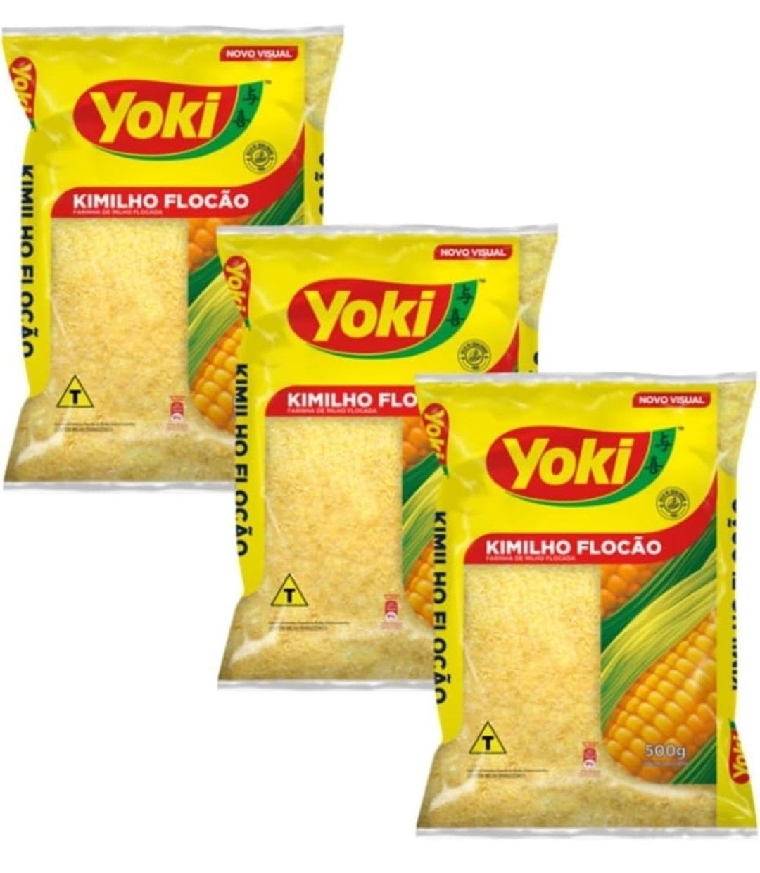 Kimilho Flocao Brasileiro Yoki Pack of 3x500g Brazilian Cornflour ...