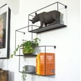 Kimisty Modern Industrial Set of 3 Intersecting Wall Shelves for Living ...