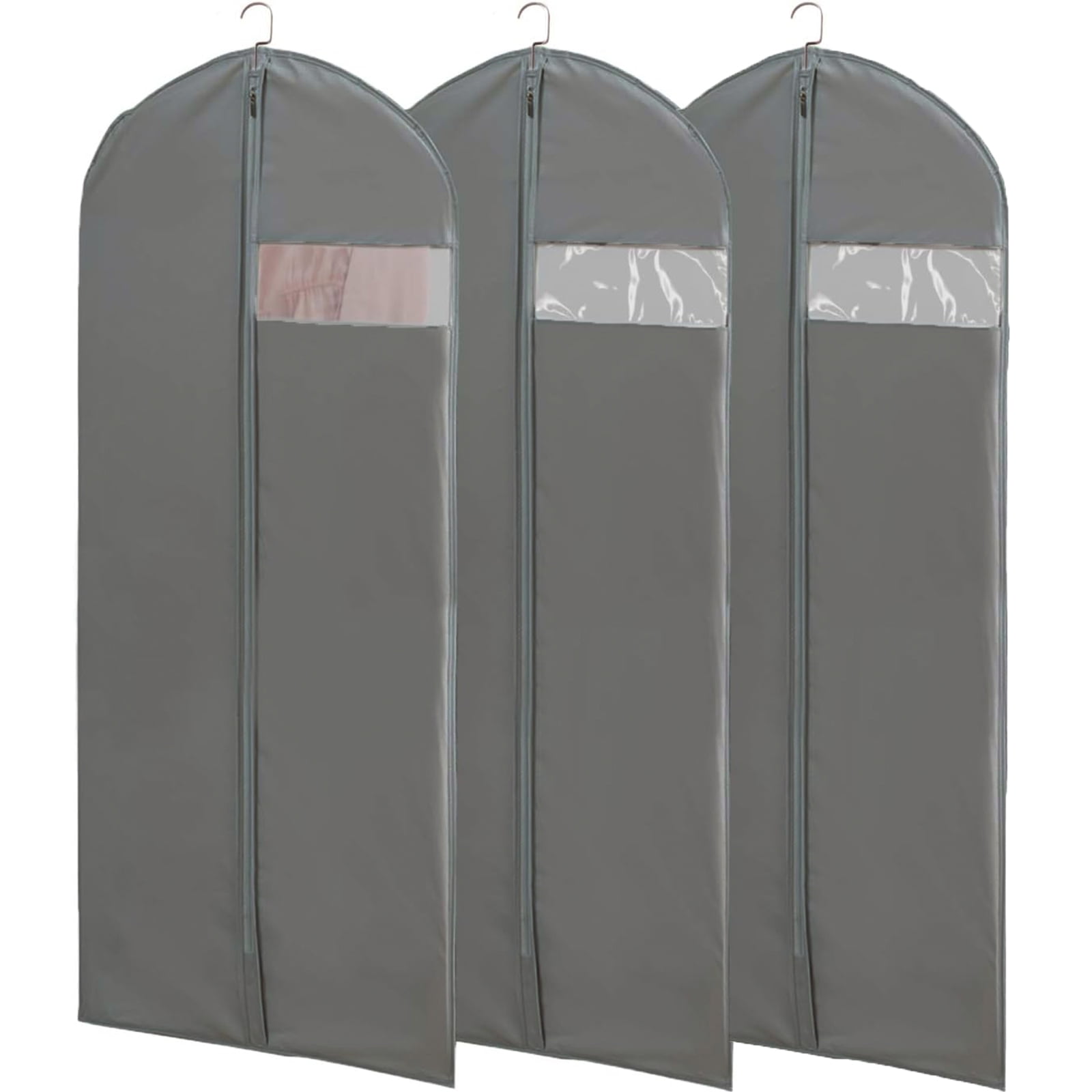 Kimmama Dress Bags for Gowns Long, 65'' Long Dress Clear Garment Bag ...