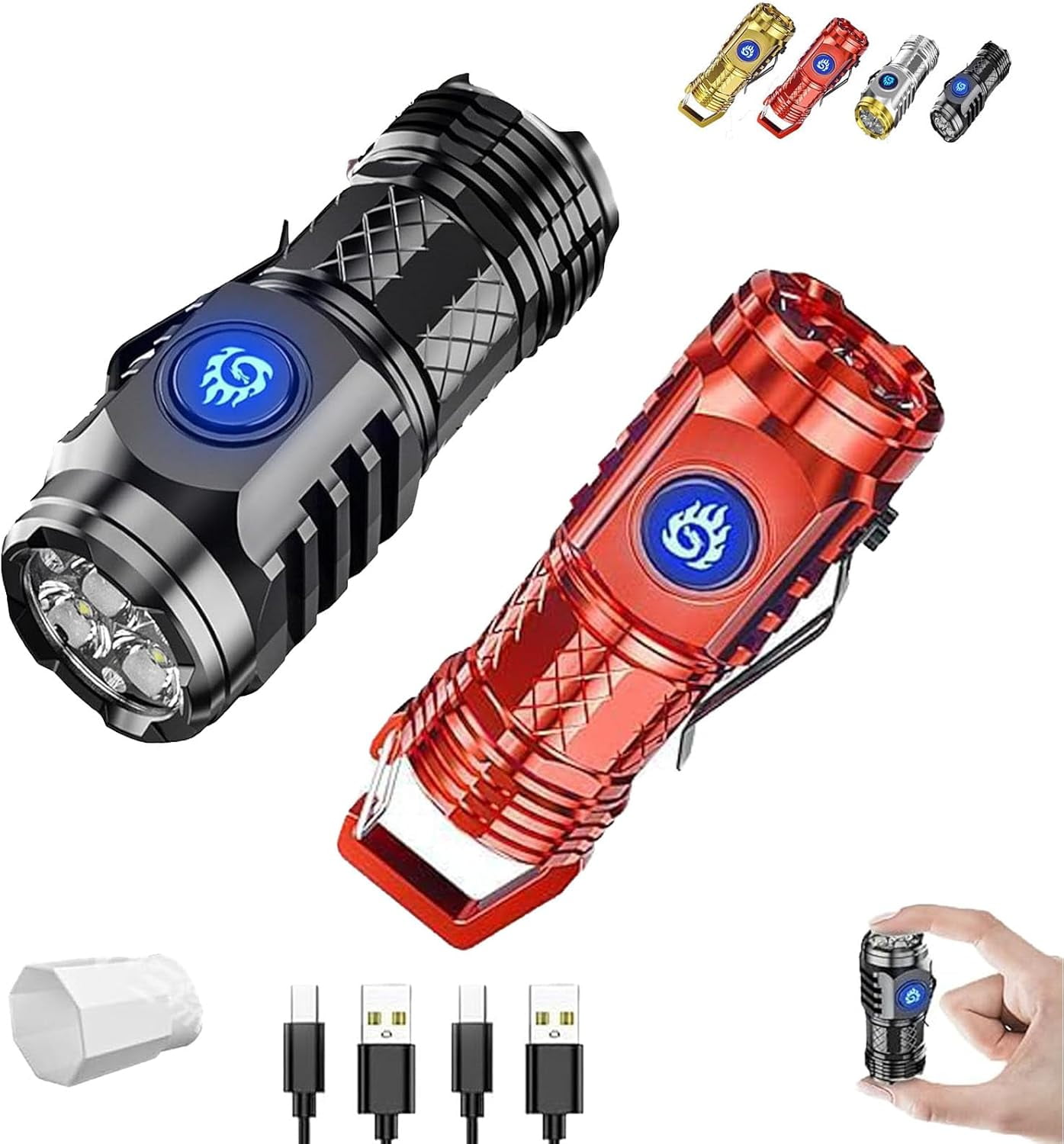 Kimmer Alista Flashlight,High Power Mini Flashlight,Mini Thumb ...