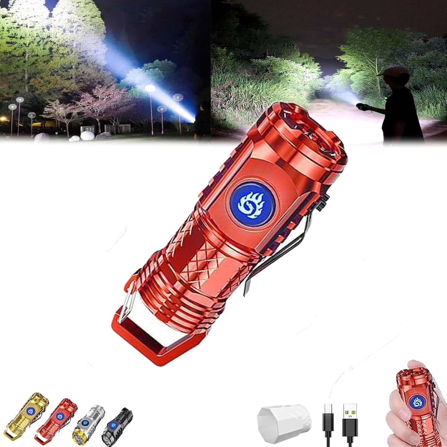 Kimmer Alista Flashlight,High Power Mini Flashlight,Mini Thumb ...