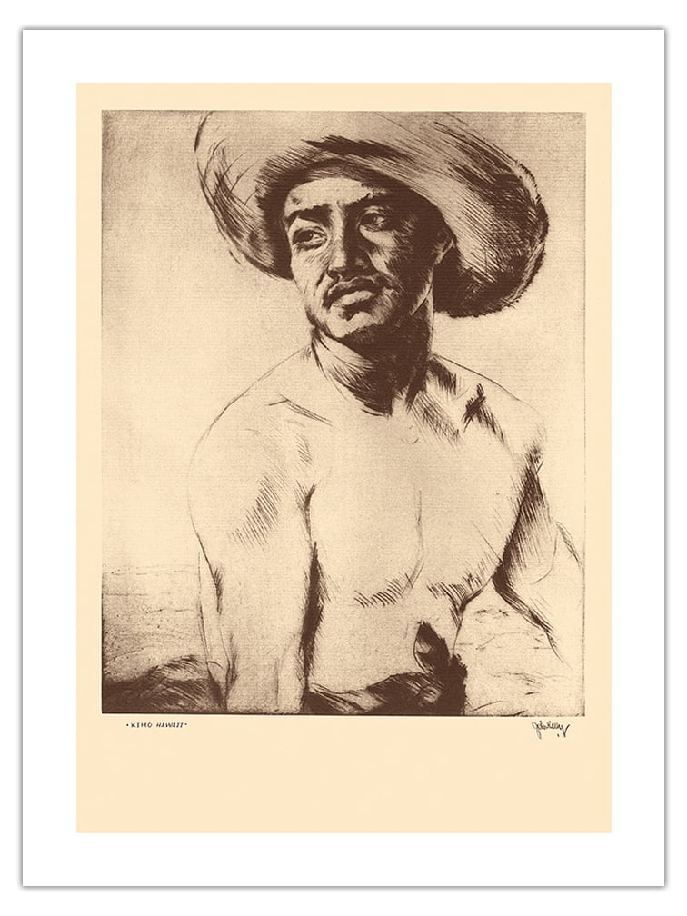 Kimo Hawaii - Native Hawaiian Man - from Etchings and Drawings of ...