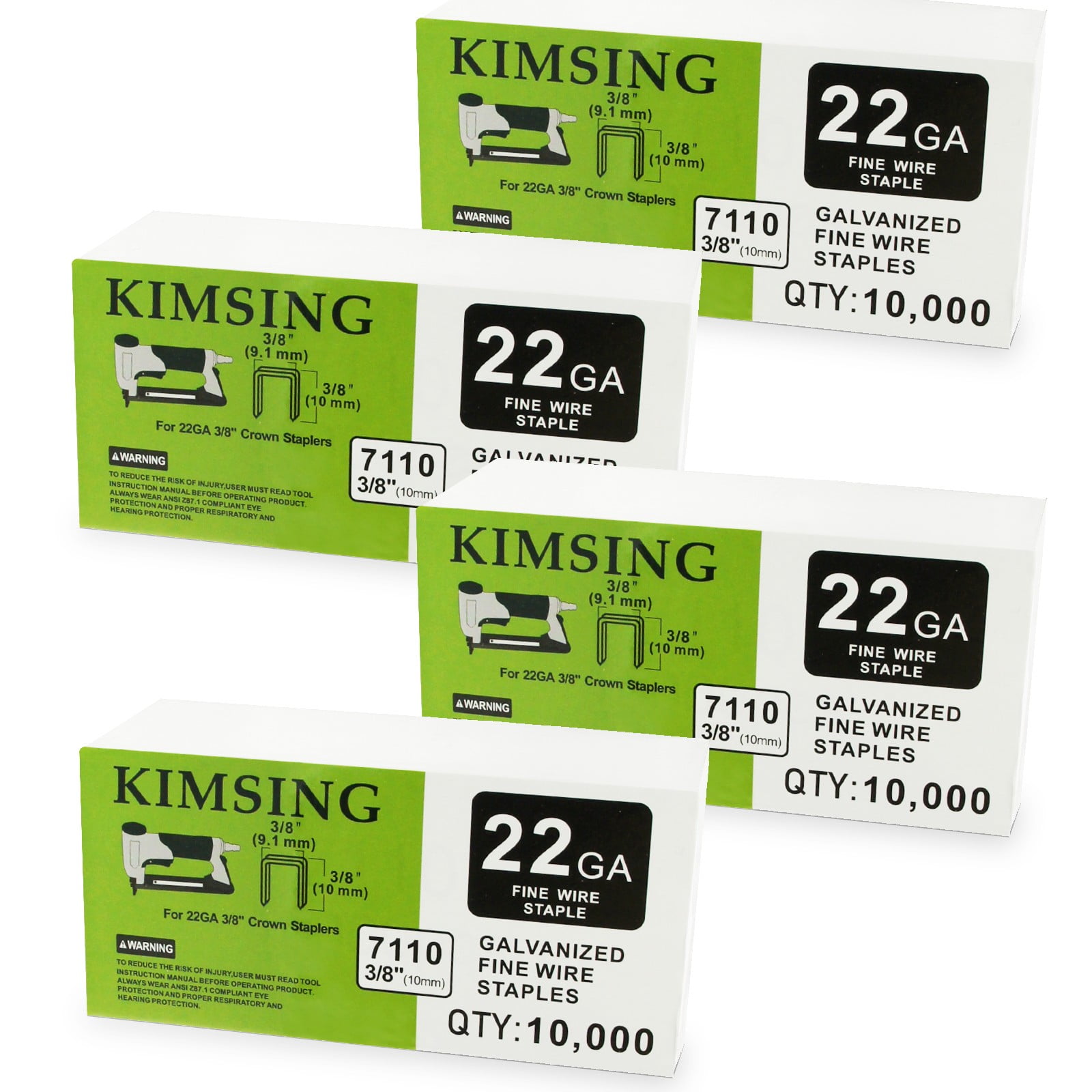 Kimsing 22 Gauge 71 Series Galvanized Upholstery Staples with 4 Boxes 3 ...