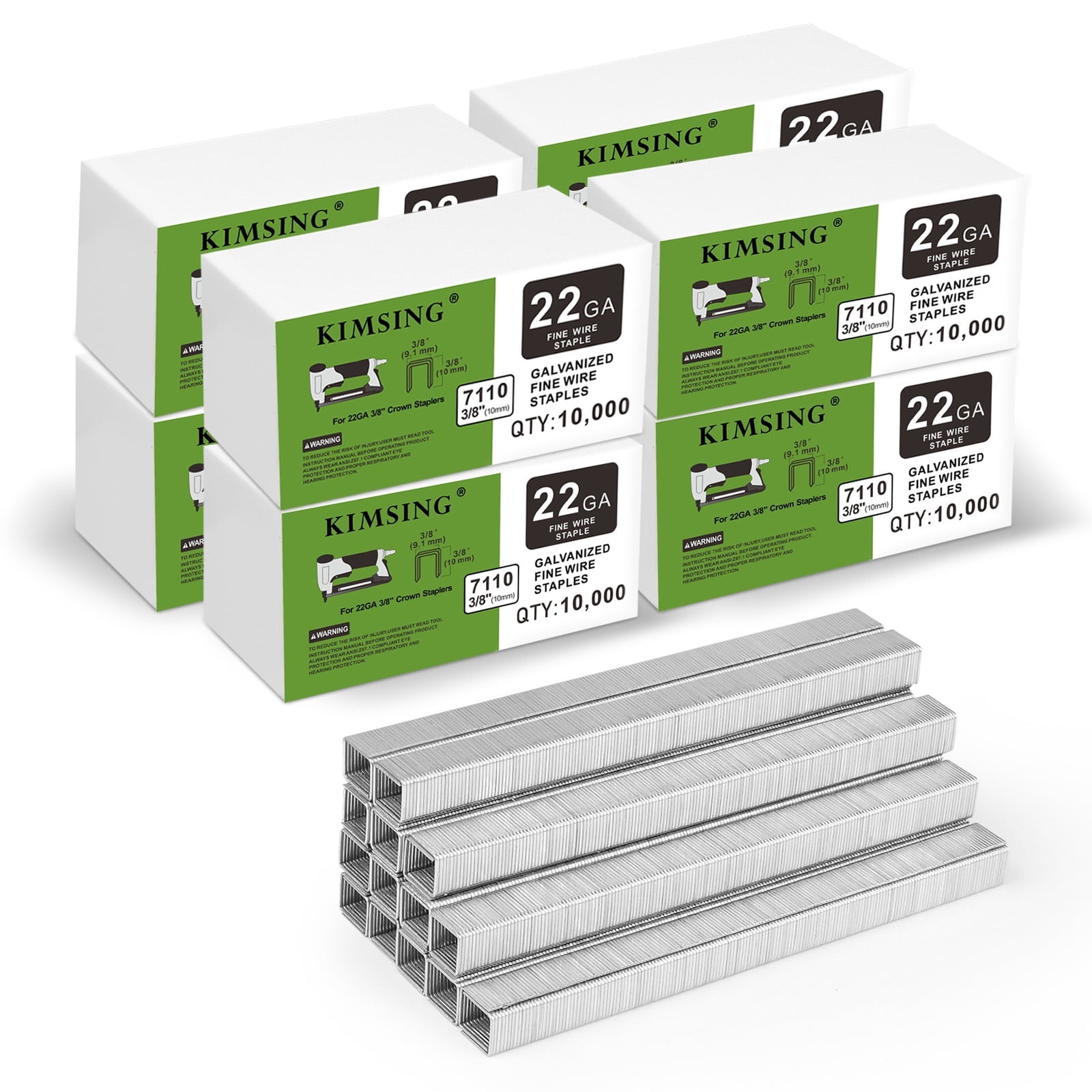 Kimsing 7110 22 Gauge 71 Series Galvanized Upholstery Staples for Fine ...
