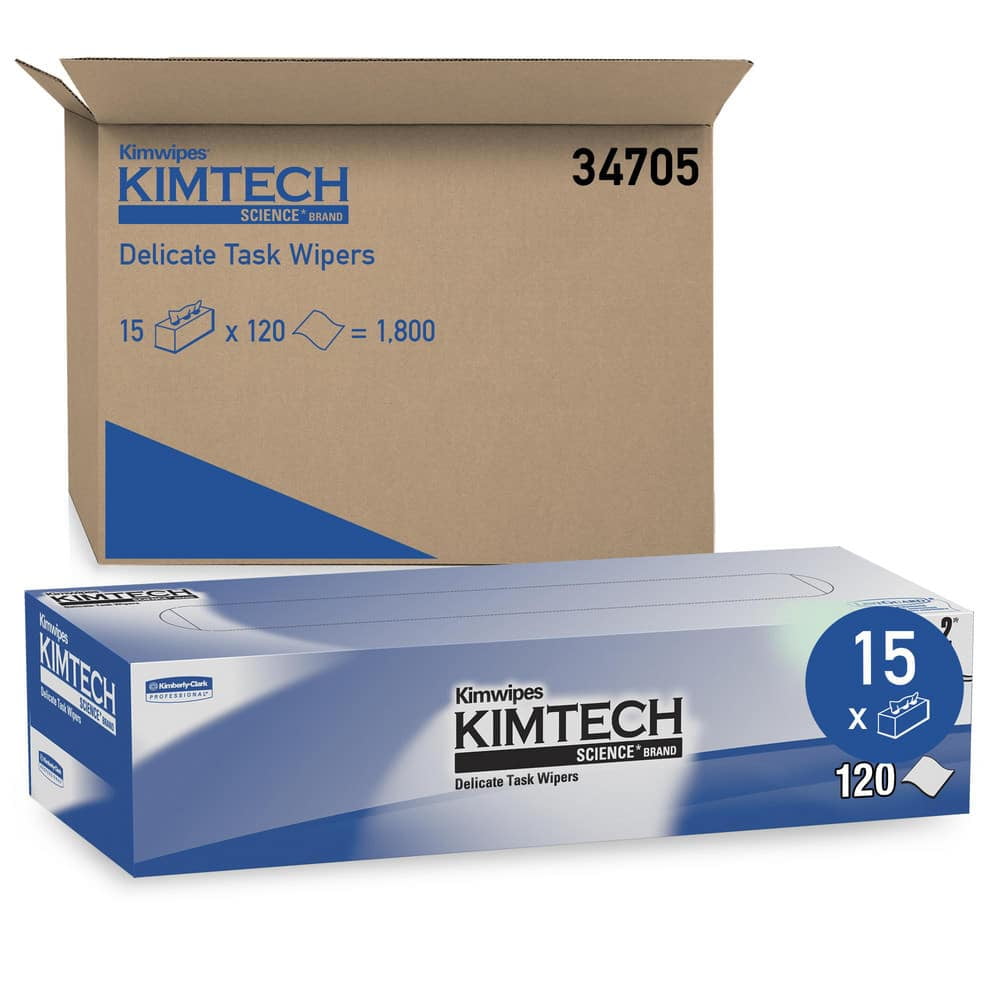 Kimtech 34705 Clean Room Wipes: Dry Pop-Up, 12.3 x 4.1" Sheet, White ...