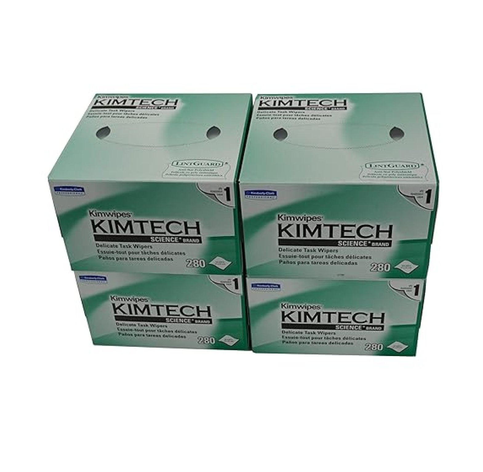 Kimtech KimWipes Delicate Task Wipers - 4.4 x 8.4 Inch, 1-Ply, 280 ...