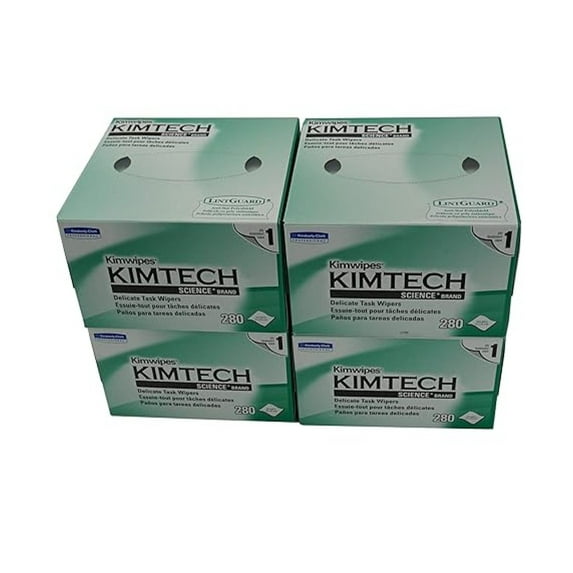 Kimtech KimWipes Delicate Task Wipers - 4.4 x 8.4 Inch, 1-Ply, 280 ...